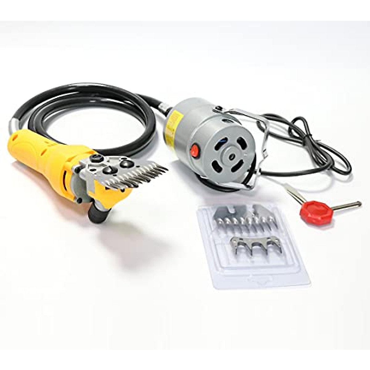 SHengwin Electric Sheep Clippers, 1000W Professional Wool Shearing Machine 110V Sheep Shears with 2 Blades