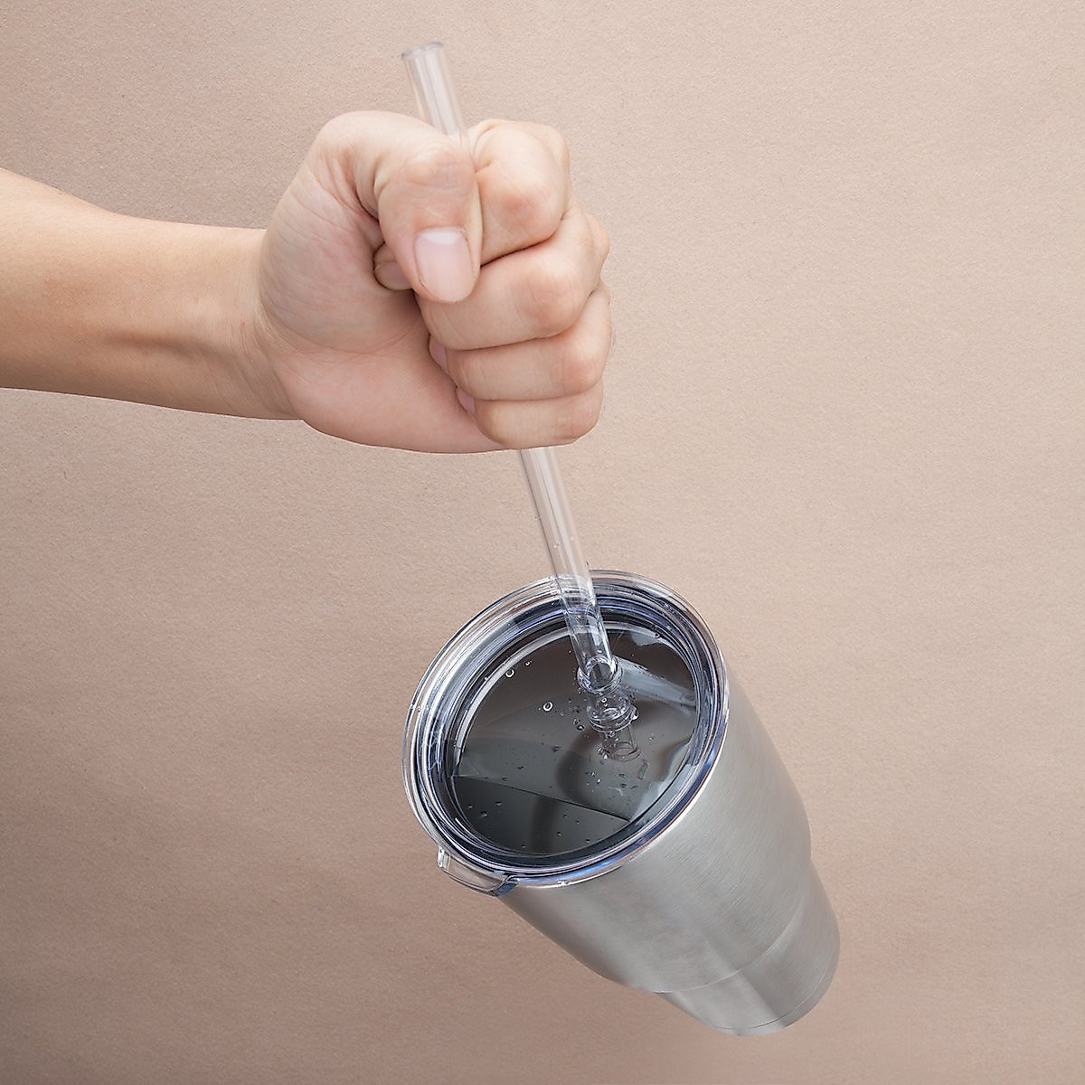 Spill Proof Lid With Straws For 30 oz YETI Rambler,SOEOR Tumbler, Ozark Trail Cup And Other Brands Vacuum Insulation Stainless Steel Tumblers 30oz