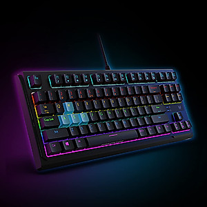 Acer Predator Aethon 301 TKL Gaming Keyboard - Gateron Blue Switches | 6 Zone Backlit LED Color Keys | 7 Level Brightness | 8 Preset Lighting Modes