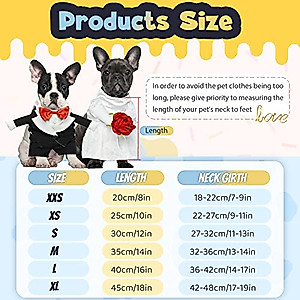 FUAMEY Dog Wedding Dress,Pet Costumes Evening Dresses Tutu Shirts,Puppy Girl Bride Skirt Holding Flowers Clothing,Fancy Luxury Rose Lace Dog Cat Bridesmaid Attire,Pet Sweet Formal Apparel Outfit White