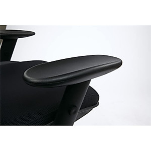 SPACE Seating Professional AirGrid Back and Mesh Seat, 2-to-1 Synchro, Adjustable Arms and Tilt Tension Task Chair, Dark Grey