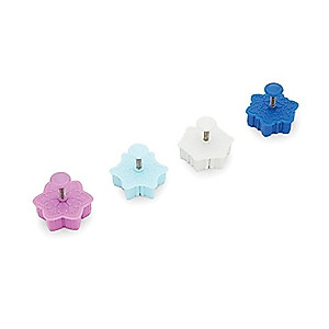 Fox Run Intricate Assorted Winter Snowflake Pastry/Cookie/Pie/Fondant 2" Stamper and Cutters 2", Set of 4, Multi-Color