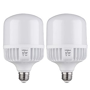 VELNEX High Watt LED Bulbs 250W-300W Equivalent, 35W bright White 6000K High Intensity Shop Light, 3675 Lumens LED Commercial for Garage,Area Light, Warehouse Backyard Office etc.(2 Pack)