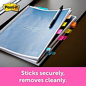 Post-it Super Sticky Notes and Flags, 3x3 in, Pack of 8 Pads and 6 Flags, Assorted Colors (654-8SS2F)