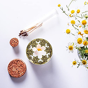 UPKOCH Nativity Decor Nativity Decor Christmas Candle Toppers Snowflake Candle Topper Holiday Candle Topper Christmas jar Topper Jar Lid Snowflake Hollow Candle Cover Jar Aromatherapy Lid Topper