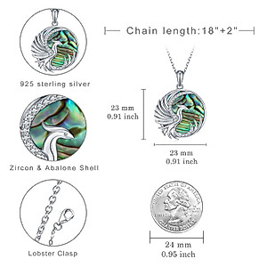 Phoenix Necklace Nirvana of Phoenix 925 Sterling Silver Mother Jewelry Gift for Women Mother