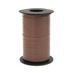 Berwick Splendorette Crimped Curling Ribbon, 3/16-Inch Wide by 500-Yard Spool, Chocolate