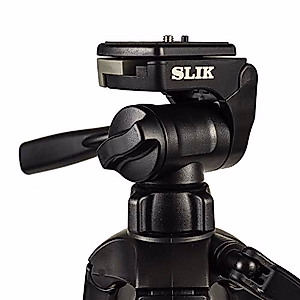 SLIK U8000 Tripod with 3-Way, Pan-and-Tilt Head,Silver