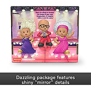 Little People Collector Rupaul Special Edition Figure Set In Display Gift Package for Adults & Fans, 3 Figurines