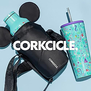 Corkcicle x Disney Princess Ariel Cold Cup Insulated Tumbler with Lid and Straw, 24 oz – Reusable Water Bottle Keeps Beverages Cold 12hrs, Hot 5hrs – Cupholder Friendly, Lid for Flexible Sipping