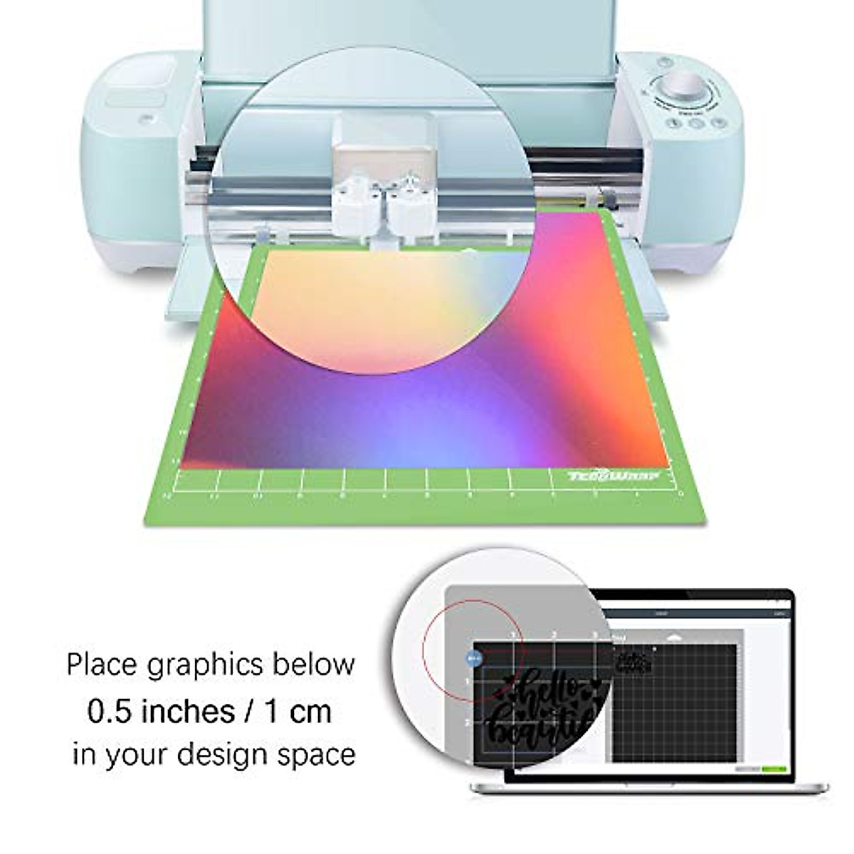 TECKWRAP StandardGrip Green Cutting Mat 12"x12" 3 Pack