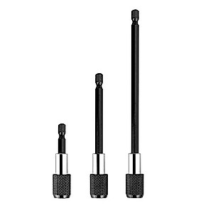 Eyech 3Pcs 1/4 Inch Hex Shank Magnetic Drill Bit Extension Quick Release Screwdriver Nut Drill Bit Holder Extension Kit Set for Impact Driver Bits -2/4/ 6 Inch Length