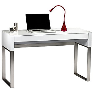 Newhouse Lighting NHGS-LED-RD Gooseneck LED Desk Lamp, USB Charging, Touch Dimming, 4.5" x 26" x 4.5", Red