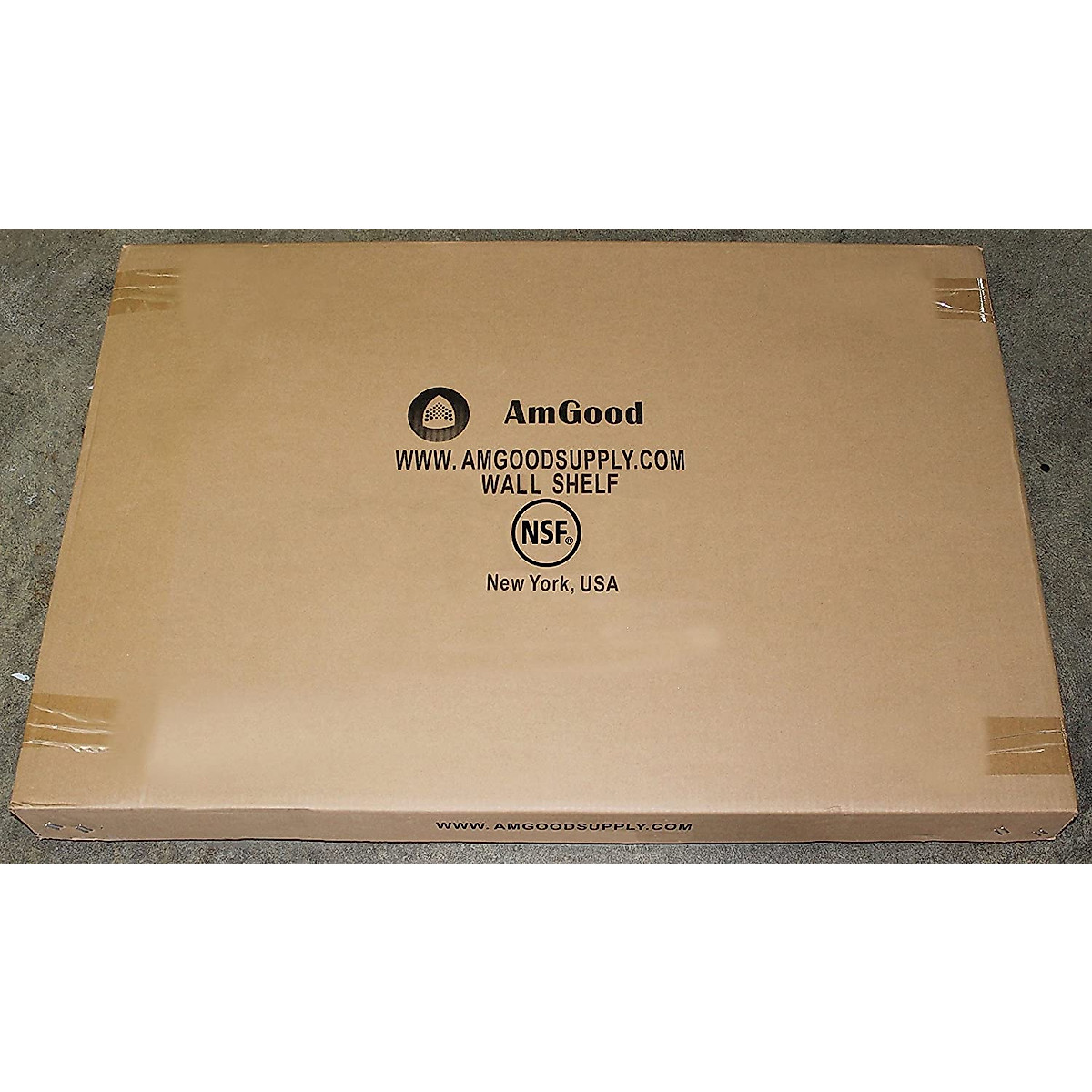 AmGood 14" x 60" Stainless Steel Wall Shelf | Appliance & Equipment Metal Shelving | Kitchen, Restaurant, Garage, Laundry, Utility Room | Heavy Duty | Squared Edge | NSF Certified