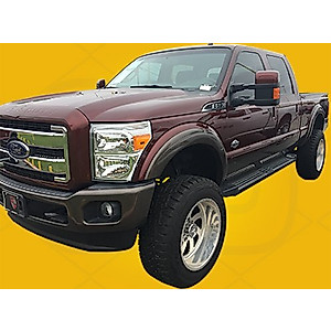 Monkey Autosports 2011-2016 Ford F250/F350 Factory/OE design Fender Flares | Set of 4 | Front Right, Front Left, Rear Right and Rear Left | Fits 2011-2016 FORD F-250 and F-350 (EXCLUDES Dually Models)