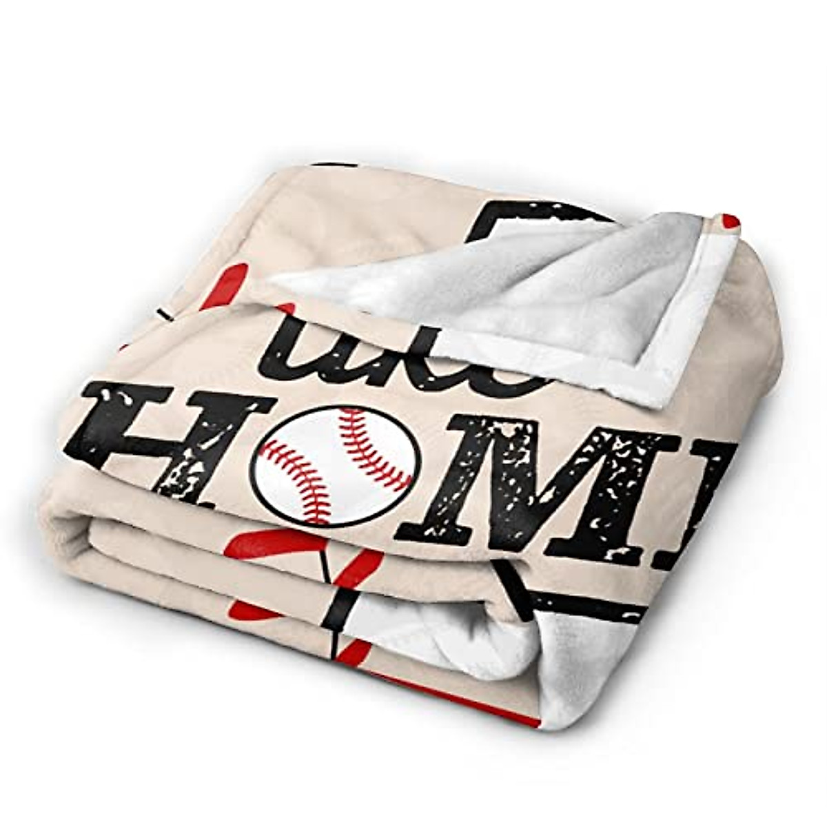 Love Baseball Soft Blanket Warm Cozy Throw Blanket Lightweight Home Blankets Bed Couch Sofa 50"X40"