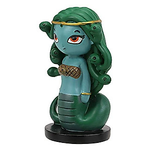 Ebros Gift Greekies Collection Greek Mythology Goddess Medusa with Gorgon Snake Tail Statue 3.75" Tall Stone Gaze Death Stare Seductress Collectible Figurine Ancient Zodiac Mythology