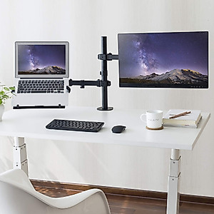 HumanCentric Laptop Mount Tray for Monitor Arms and Stands (Tray Only) | Notebook Arm Mount Tray Fits 75 x 75 and 100 x 100 mm VESA Mount Holes | Fully Secures Laptop