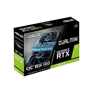 ASUS Dual GeForce RTX 3060 Ti 8GB GDDR6 PCI Express 4.0 Video Card DUAL-RTX3060TI-O8G-MINI-V2