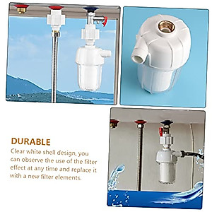 PLAFOPE 2pcs Filter Compact Washer flushable Shower Water Small Laundry Machine Small hot Water heaters Front Load Washer Plastic Heater Purifier White Water Washing Machine pp Cotton