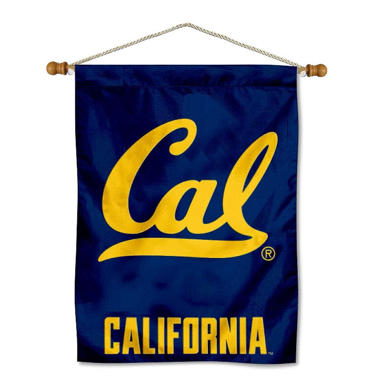 Cal Berkeley Golden Bears Cal Logo Banner with Hanging Pole