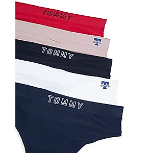 Tommy Hilfiger Women's Thong, 5-Pack, SC/BW/BLK/BB/TR
