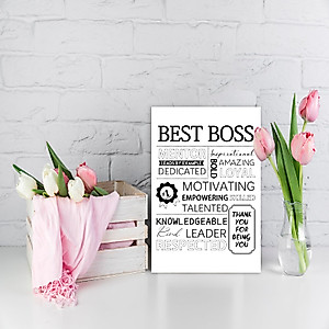 National Boss Day Card Gifts for Office Women Men, Best Boss Ever Card, Happy Boss Day Card from Group, Unique Bosses Day Card from Us Him Her