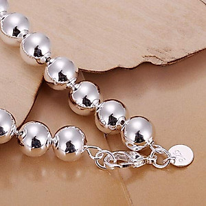 UltraSunday Wholesale Price 925Sterling Silver Lovely Prayer Beads Ball Bracelet 10MM H136