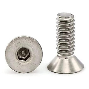 316 Stainless Steel Flat Head Socket Cap Screws #10-24 x 1/2" Qty 100
