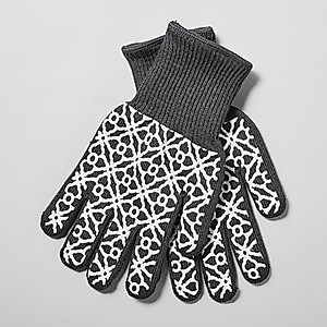 Sur La Table Small Tile Oven Gloves, Set of 2, Gray