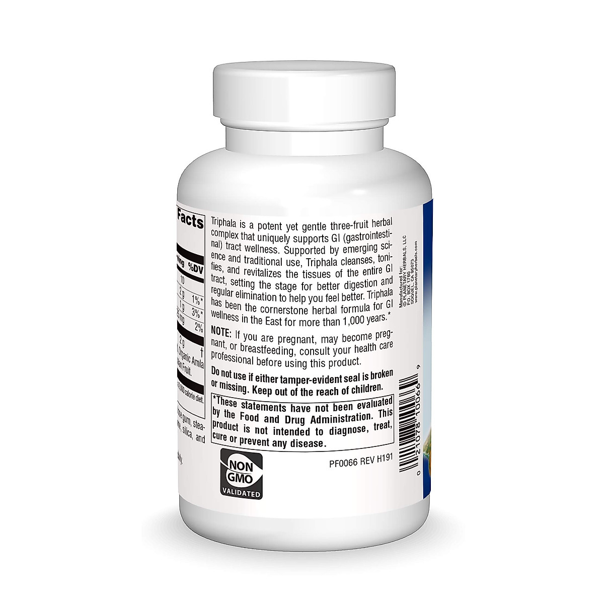 Planetary Herbals Triphala Internal Cleanser 1000mg for GI Tract Wellness - 180 Tablets