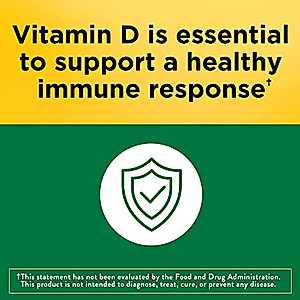 Nature Made Vitamin D3 1000 IU (25 mcg), Dietary Supplement for Bone, Teeth, Muscle and Immune Health Support, 300 Tablets, 300 Day Supply