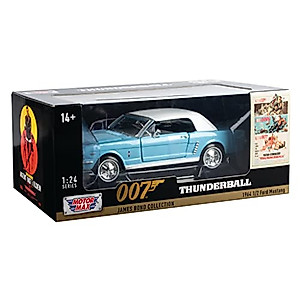 Motor Max 1964.5 Ford Ford Mustang, James Bond 79855WTQ - 1/24 Scale Diecast Model Toy Car
