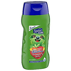 Suave Kids 2 in 1 Shampoo and Conditioner, Strawberry Smoothers, 12 Fl Oz (Pack of 1)