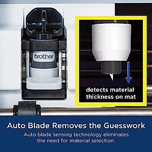 Brother ScanNCut SDX125E Electronic DIY Cutting Machine with Scanner, Make Custom Stickers, Vinyl Wall Art, Greeting Cards and More with 682 Included Patterns