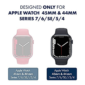 ArmorSuit [6 Pack] MilitaryShield Screen Protector Designed for Apple Watch Series 7 45mm & Series 6/SE/5/4 44mm Max Coverage Anti-Bubble HD Clear Film