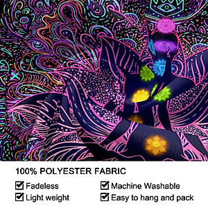 VEEMONIK Seven Chakra Tapestry - Bohemian Mandala Spiritual Tapestries Yoga Meditation Wall Hanging Boho Studio Room Art Home Decoration Gift Bedroom Decor Living Room 78.7" × 59.1"