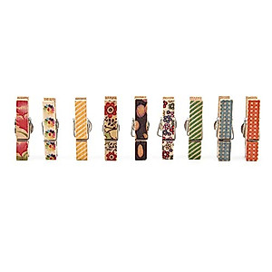 Oumefar 50pcs Wooden Clips Mini Size 35 * 7mm Natural Crude Wood Clips Craft Decoration Pegs for Photo Clips Clothes Clothespin