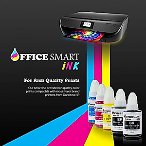 5PK Refill Dye Ink Kit Compatible with GI-290 (2X Black 135ml, Cyan Magenta Yellow 70ml Compatible with G4200, G3200, G2200, G1200 Printers