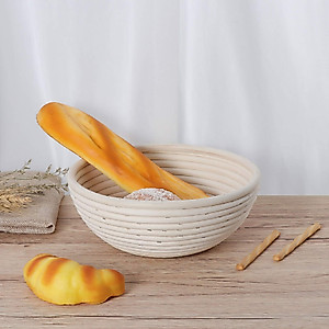 DOITOOL 1PCS Round Bread Proofing Baskets for Sourdough Bread,Sourdough Proofing Basket Set for Bread Making for Kitchen