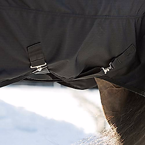 Horze Nevada 1200D Lightweight Waterproof Horse Turnout Rain Sheet (No Fill) - Black - 75 in