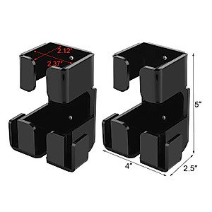 Beautyflier Acrylic Curling Iron Holder Wall Mount, Bathroom Hair Dryer Holder Wall Mounted Flat Iron Holder, Wall Mount Hair Straightener Holder Compatible with Dyson Airwrap Styler Complete (Black)