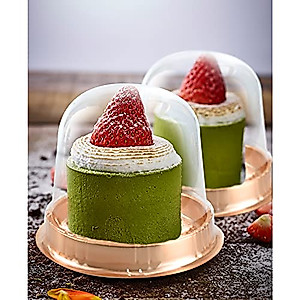 Clear Plastic Cupcake Container,25 PC Diameter 5.3 in Height 4.2 in Muffin Pod Dome Disposable Individual Cupcake Box Plastic Single Cupcake Holders With Lid for Wedding Birthday Christmas Halloween