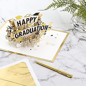 Hallmark Signature Paper Wonder Pop Up Graduation Card (Happy Graduation)
