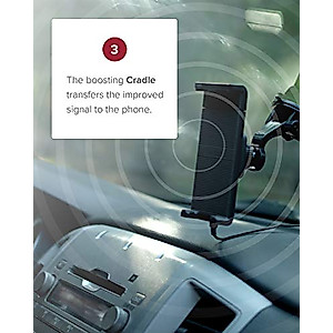 weBoost Drive Sleek - Car Cell Phone Signal Booster with Cradle Mount| Boosts 5G & 4G LTE for All U.S. Carriers- Verizon, AT&T, T-Mobile | Magnetic Roof Antenna | Made in USA | FCC Approved (470135)