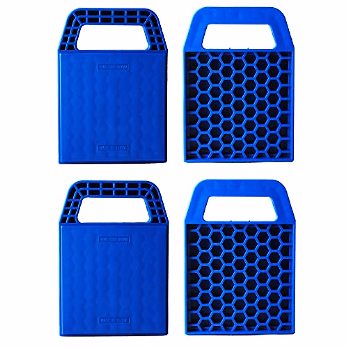 Wadoy Camper RV Stabilizer Jack Pad Leveling Blocks for Trailer Vehicle Auto Car Wheel (4 Pack)