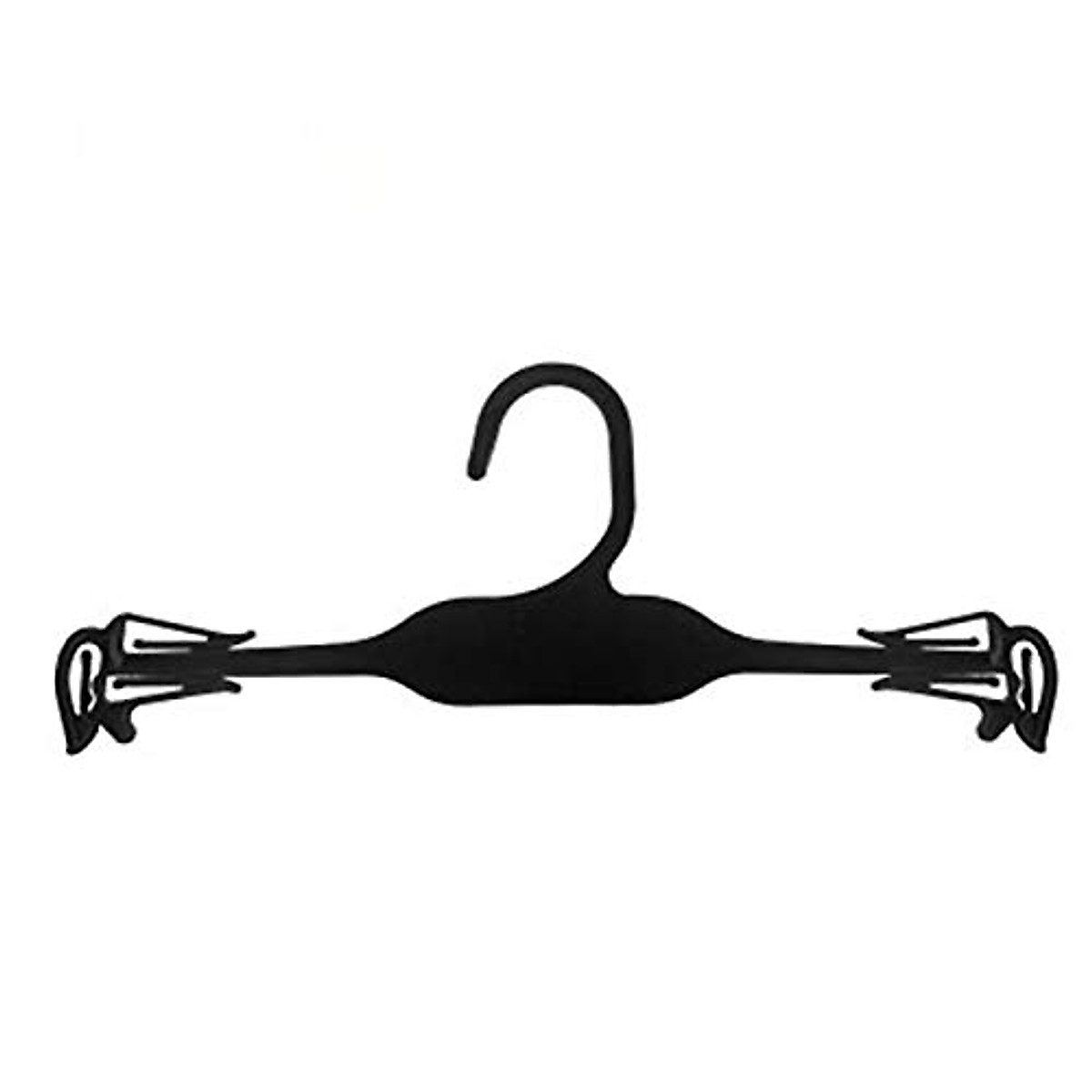 Clothes Hanger, 10Pcs Plastic Socks,Clothes Bra Underwear Hanger Wardrobe Closet Drying Rack Organizer - Black