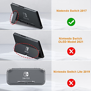 Fintie Case for Nintendo Switch - Flip Case [Screen Safe] Slim Protective Soft TPU Shell with Magnetically Detachable Front Cover & Ergonomic Grip for Switch 2017 6.2" Touch Screen (Dont Touch)