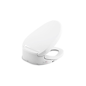 KOHLER 8298-CR-0 C3-455 Elongated Bidet Toilet Seat, Heated Bidet, Bidets for Existing Toilets with Remote Control, White