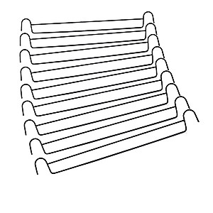 Pants Hangers for Rolling Pants Trolley 20 PCS, Black (Only Hangers)